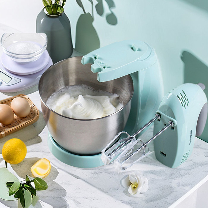 Multi-function low noise cream hand-held mixer Electric stainless steel ...