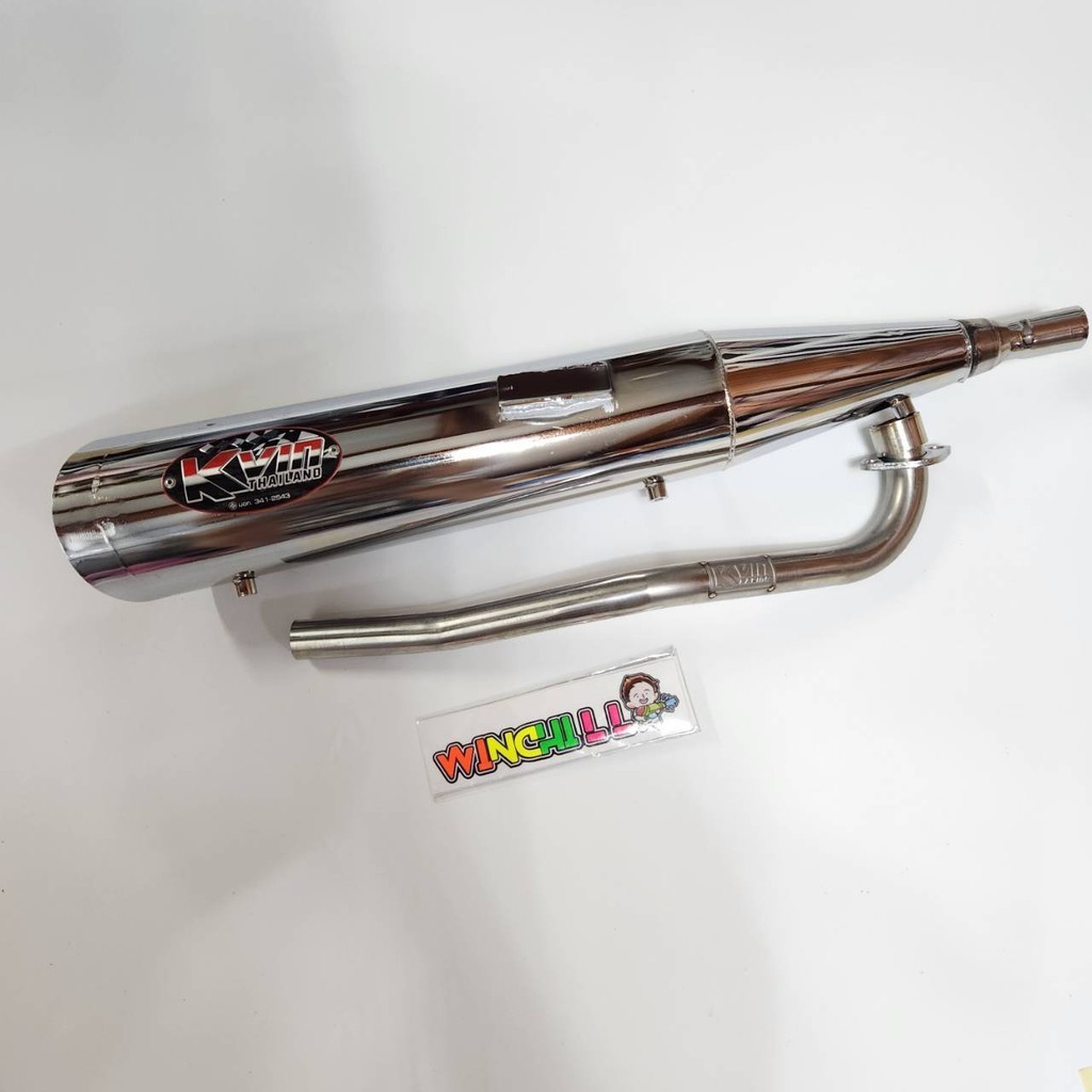 KVIN ท่อชุบ ท่อผ่า ผ่าหมก WAVE100S 2005 รุ่นมียูบ็อกซ์ ***มี มอก*** ***เงียบ*** เสียงเหมือนท่อ ...