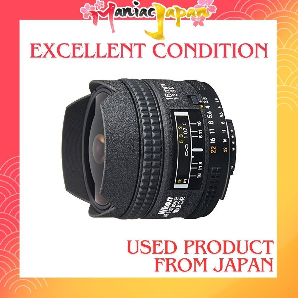 [ กล้องมือสองจากญี่ปุ่น ] เลนส์ Nikon Fisheye Ai AF fisheye Nikkor 16mm f/2.8D Full-frame ...