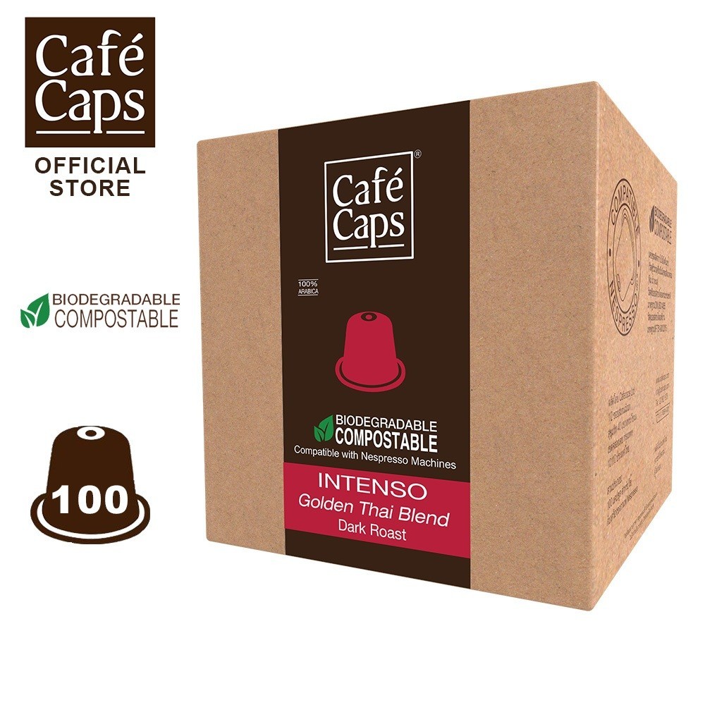 Nespresso Compatible Coffee Capsule Intenso - Cafecaps (1 Box X 100 ...