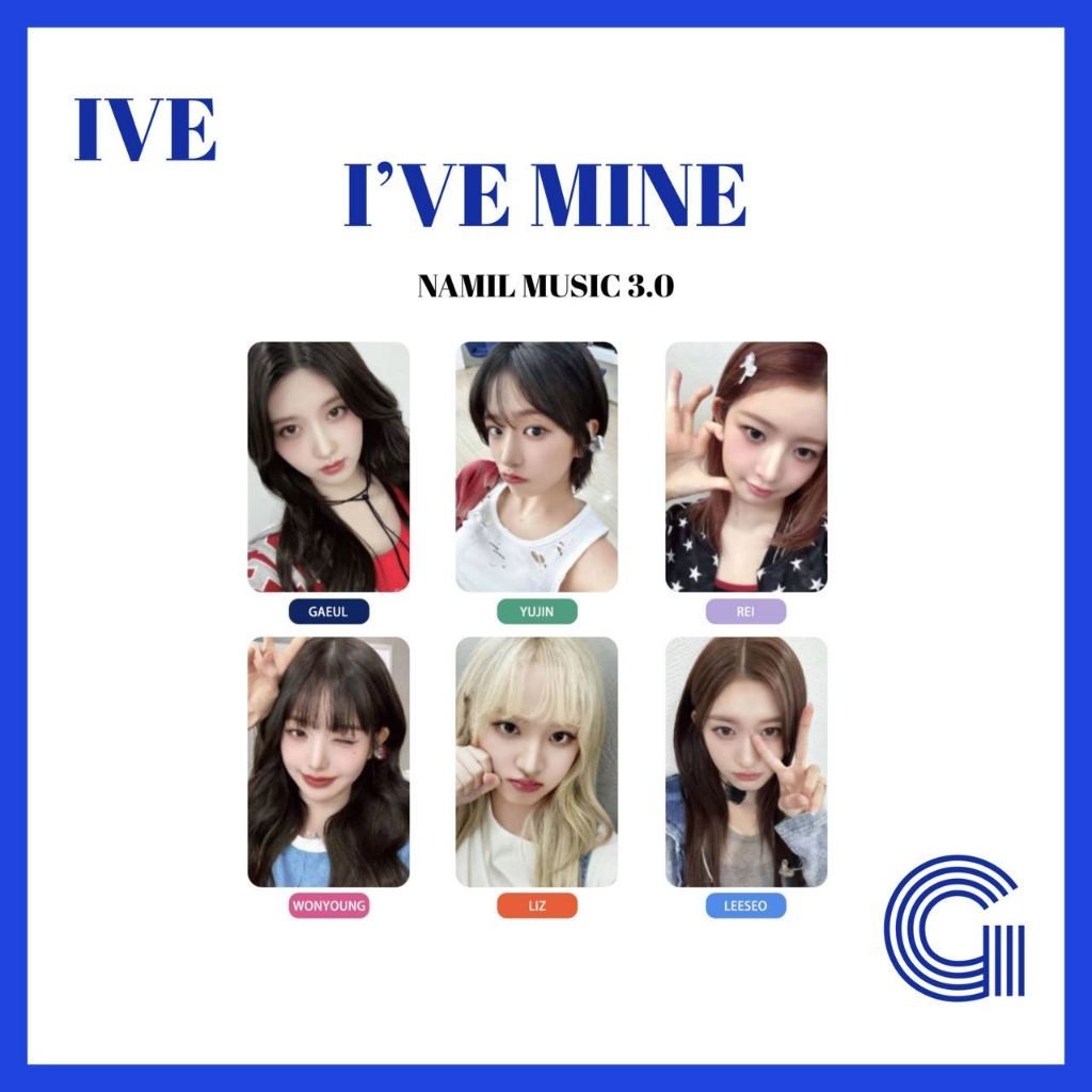 【NAMIL Music 3.0 POB】 IVE - THE 1st EP [I'VE MINE] โฟโต้การ์ด | Shopee ...