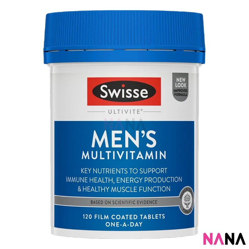 Swisse Ultivite Men's Multivitamin 120 Tablets อาหารเสริม มัลติวิตามิน สำหรับผู้ชาย 120 เม็ด ...