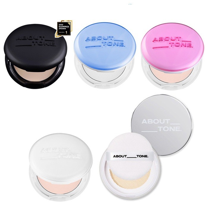 ABOUT TONE Blur Powder Pact/ Sebum Cut Powder Pact/ Glow Powder Pact ...