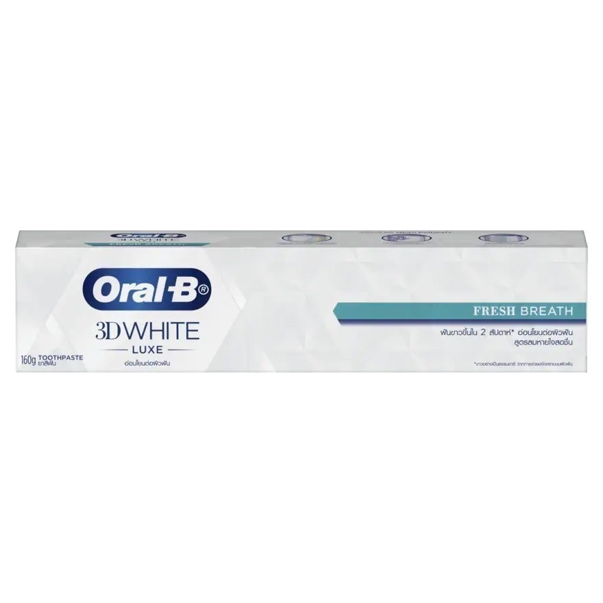 Oral-B 3Dw Luxe Fresh Breath 160Gยาสีฟันออรัลบี ทรีดีดับบลิว เฟรชเบรธ ...