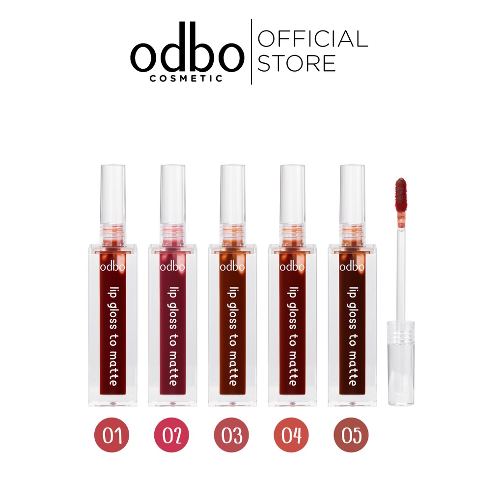 ODBO LIP GLOSS TO MATTE OD5006 ลิปทิ้นท์น้ำ ฟินิชจากกลอสเป็นแมทท์ | Shopee Thailand