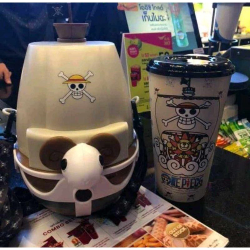 ถังป๊อปคอร์นวันพีช โรง Major One Piece Bucket Stampede Bucket Set ...