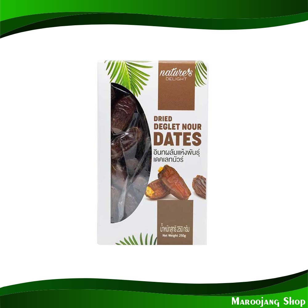 อินทผลัมแห้ง พันธุ์เดคเลทนัวร์ เนเจอร์ส ดีไลท์ 250 กรัม Dried Dates ...