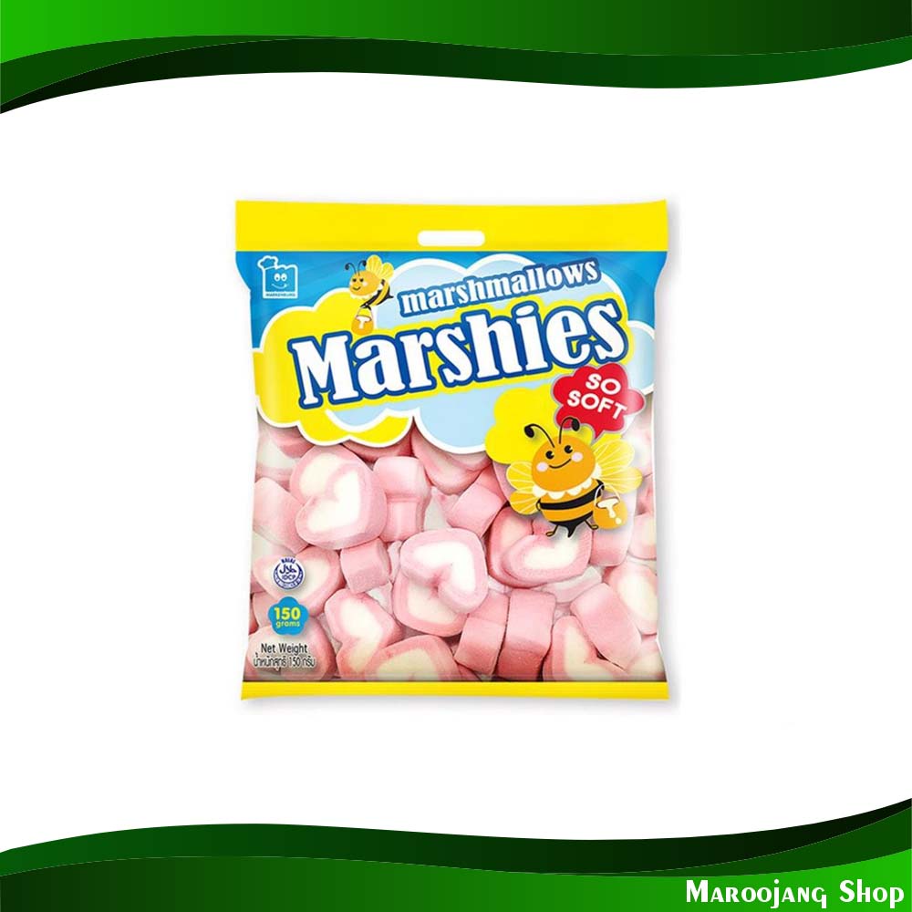 มาร์ชแมลโลว์ กลิ่นสตรอว์เบอร์รี มาร์ชี่ส์ 150 กรัม Marshmallow ...