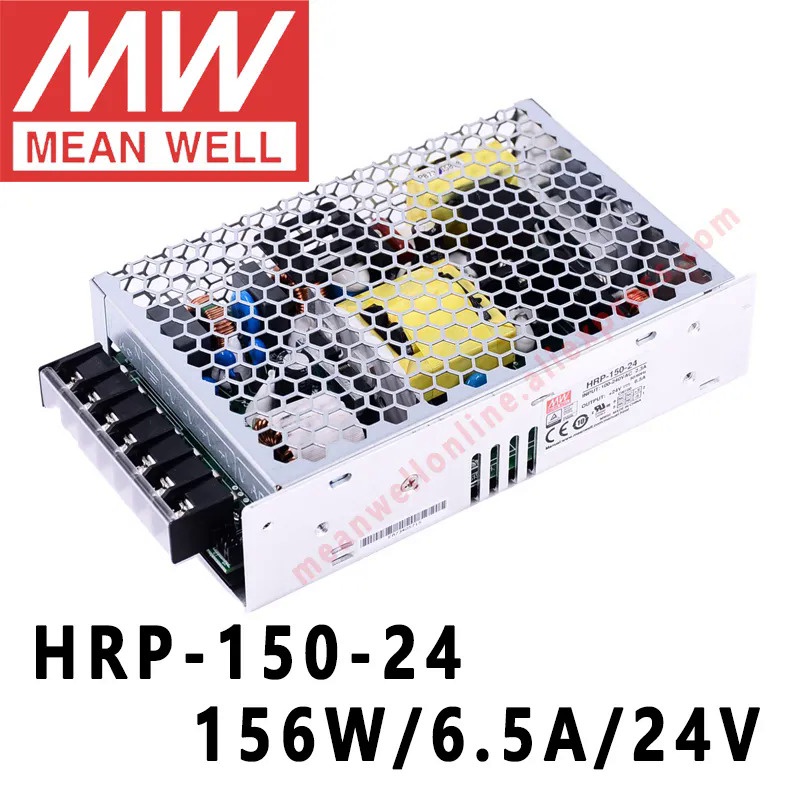 Mean Well HRP-150 Series DC 12V 24V 36V 48V Meanwell เอาต์พุตเดี่ยว150W พร้อมฟังก์ชั่น PFC ...