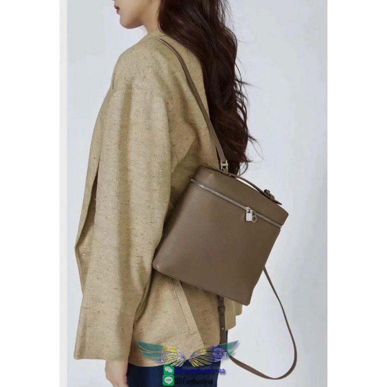 Loro Piana Extra pocket L23.5 travel backpack in grainy calfskin ...