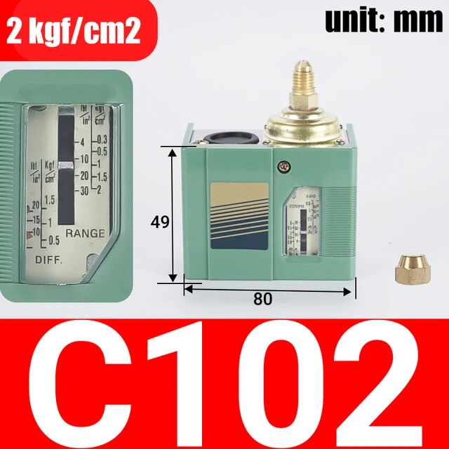 37D SNS/JNS-C101/102/C103X/C106X/C110/C120/C130X Pressure Switch ...