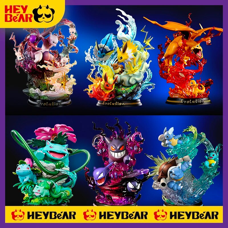 45T 25cm Pokemon Eevee Anime Figure Mewtwo Raichu Charizard Dragonite ...
