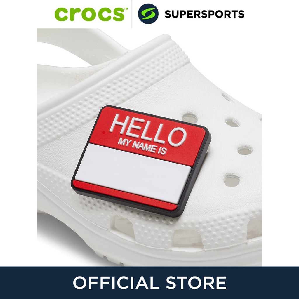 CROCS Jibbitz Hello My Name Is ตัวติดรองเท้า | Shopee Thailand