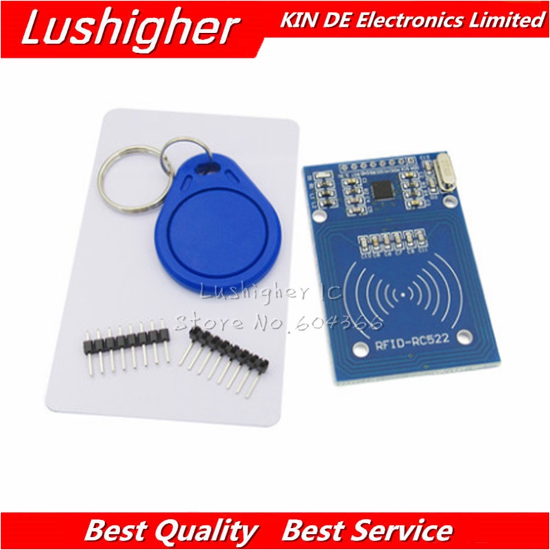 10pcs MFRC-522 RC-522 โมดูล S50 RC522 ไร้สาย IC RFID Fudan MFRC522 SPI Writer Reader การ์ด Key ...