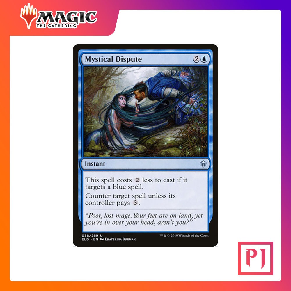 [MTG] Mystical Dispute [ELD] [BLUE] [UNCOM] [NORMAL] [ENG] (การ์ดเมจิค ...