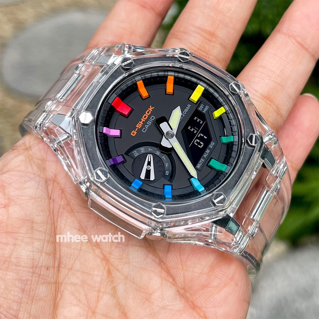 G-SHOCK Ga-2100 Customize Terminator Rainbow Jelly Fish | Shopee Thailand
