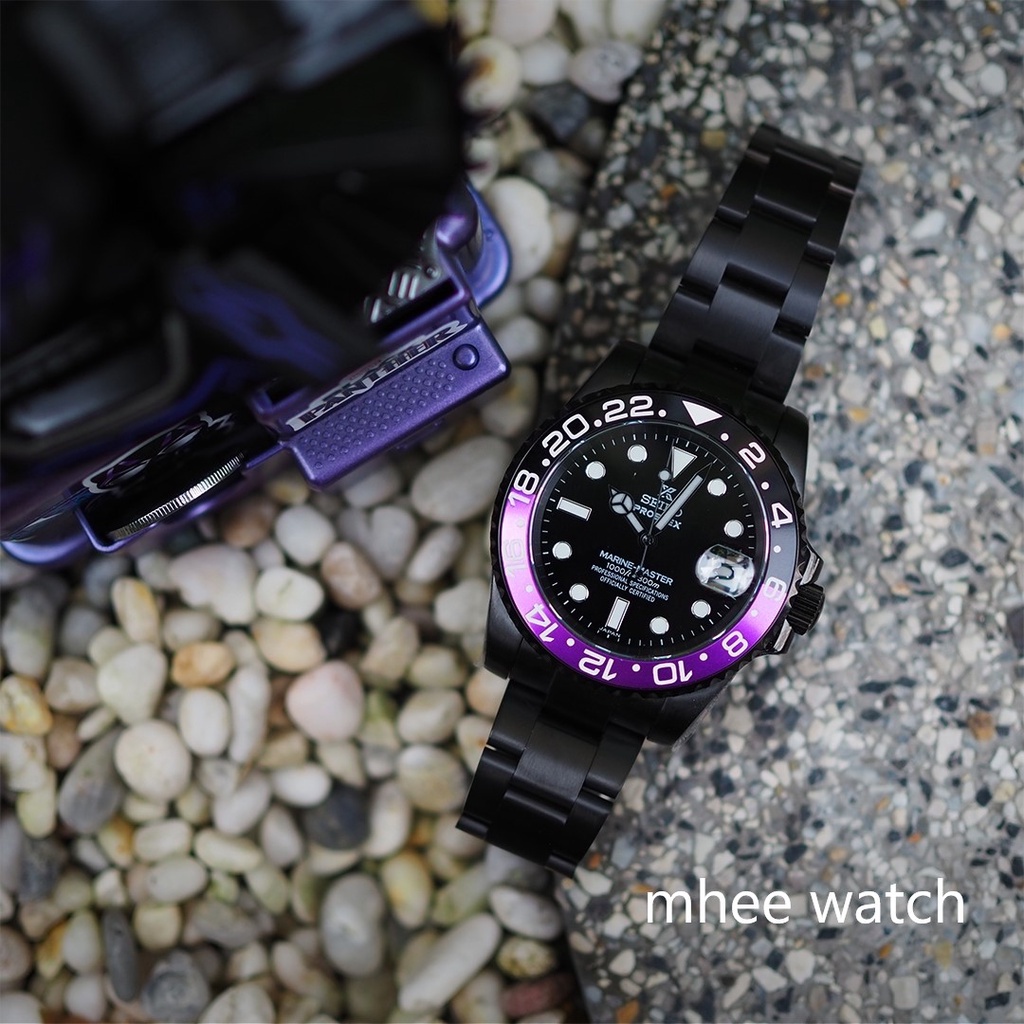 Seiko Modify Seikomod Black Panther DLC Black Sapphire | Shopee Thailand