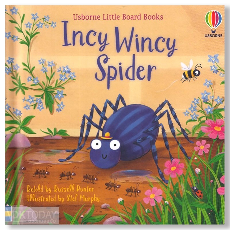 DKTODAY หนังสือ USBORNE LITTLE BOARD BOOKS:INCY WINCY SPIDER (AGE2 ...