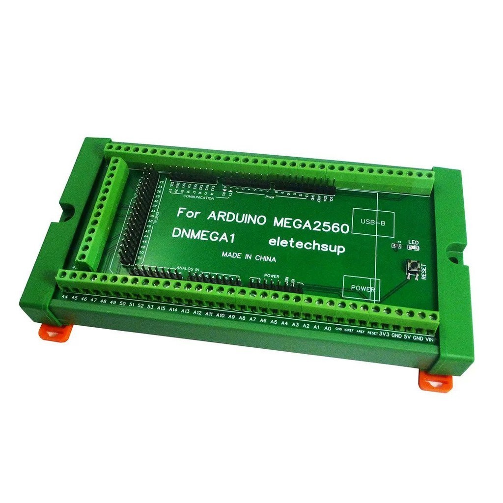 DIN Rail Mount สกรูเทอร์มินัลบล็อกอะแดปเตอร์โมดูลสำหรับ Arduino MEGA ...