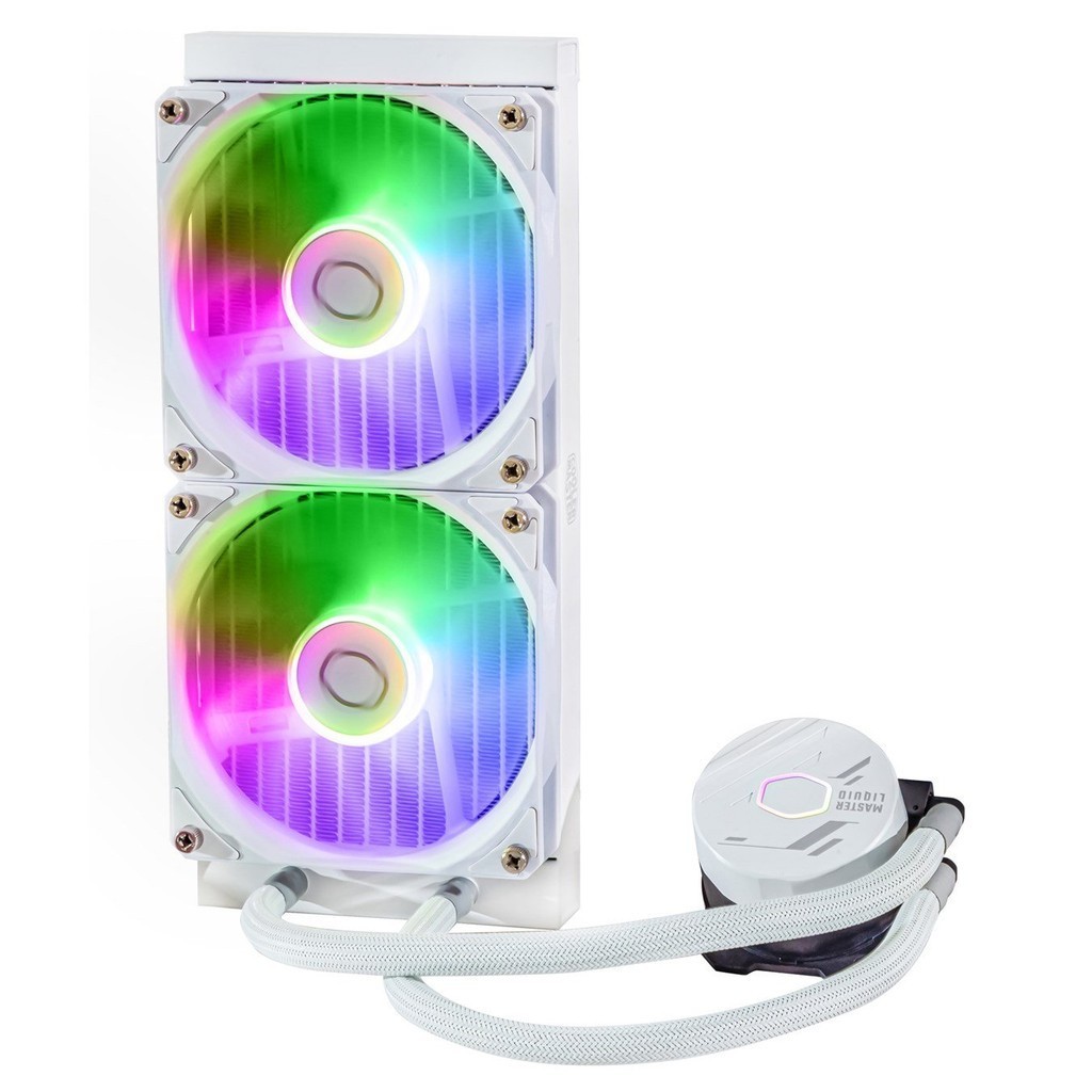 CPU LIQUID COOLER COOLER MASTER MASTERLIQUID 240L CORE ARGB (WHITE ...