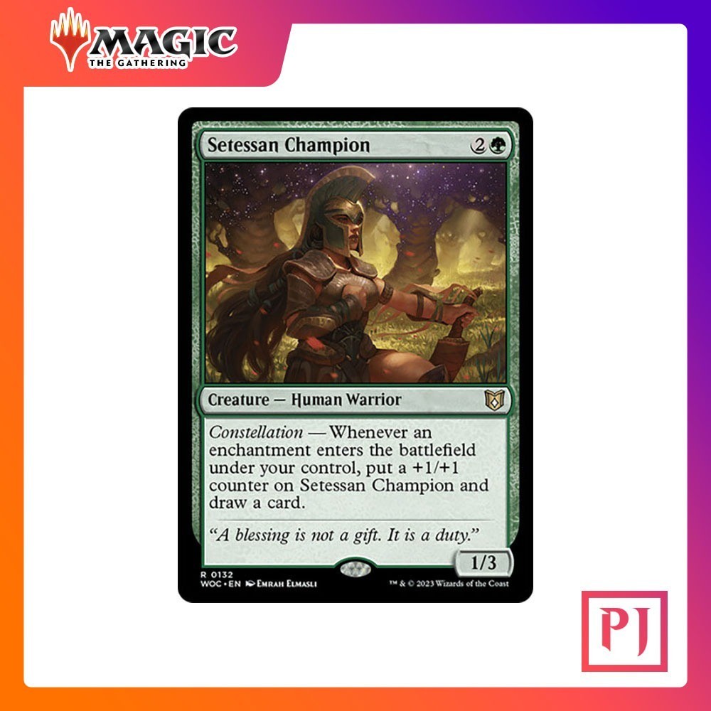 [MTG] Setessan Champion [WOC] [GREEN] [RARE] [NORMAL] [ENG] (การ์ดเมจิค ...
