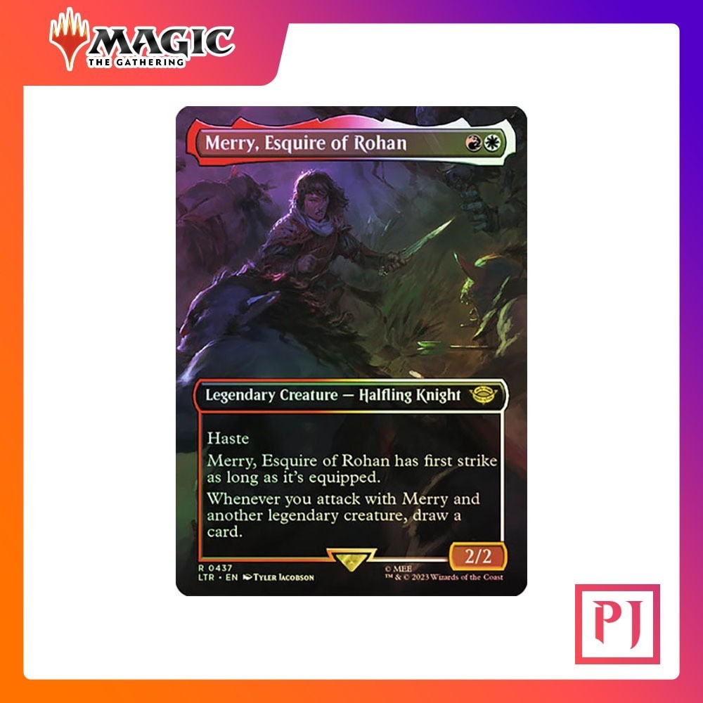[MTG] Merry, Esquire of Rohan (Borderless) [LTR] [MULTI] [RARE] [FOIL ...