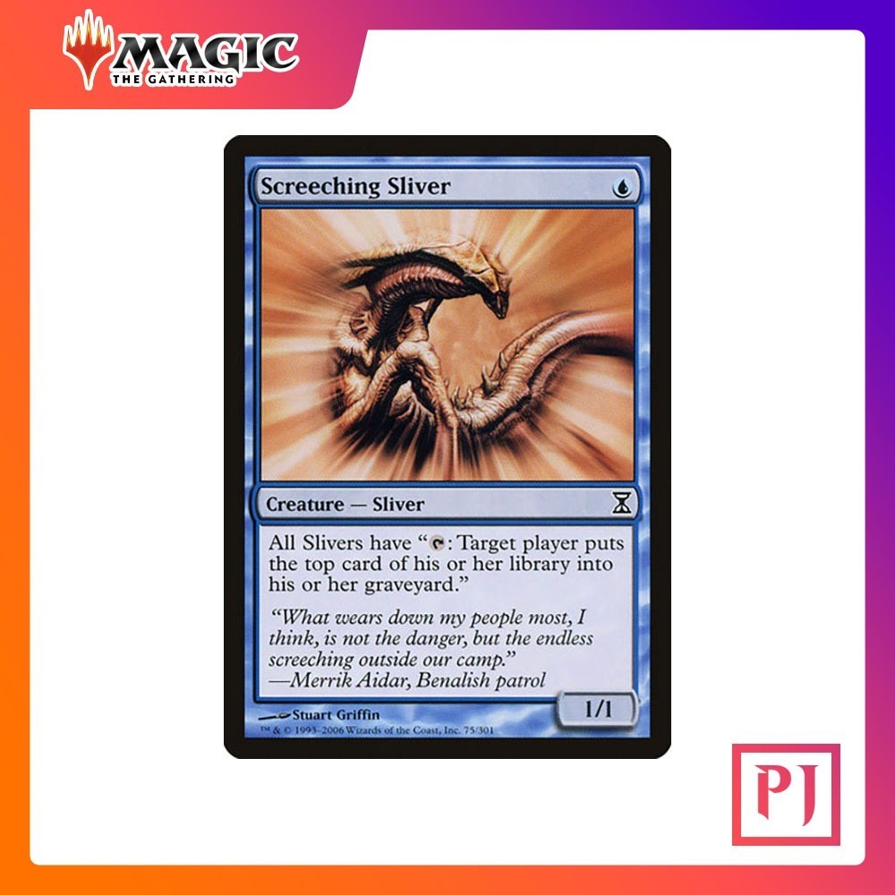 [MTG] Screeching Sliver [TSP] [BLUE] [COMMON] [NORMAL] [ENG] (การ์ดเม ...