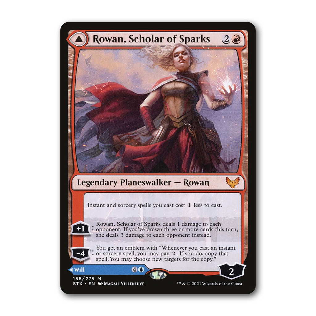 [MTG] Rowan, Scholar of Sparks // Will, Scholar of Frost [STX] [Multi ...