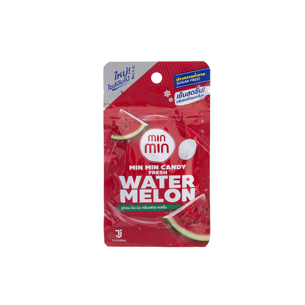 มินมินลูกอมกลิ่นเฟรชแตงโม 14 กรัมMIN MIN CANDY FRESH WATERMELON 14 G ...