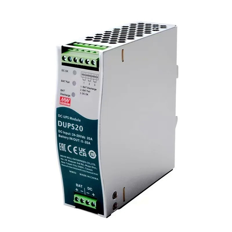 MEAN WELL D20 24V 20A DIN Rail ประเภท Uninterruptible DC- Module ...