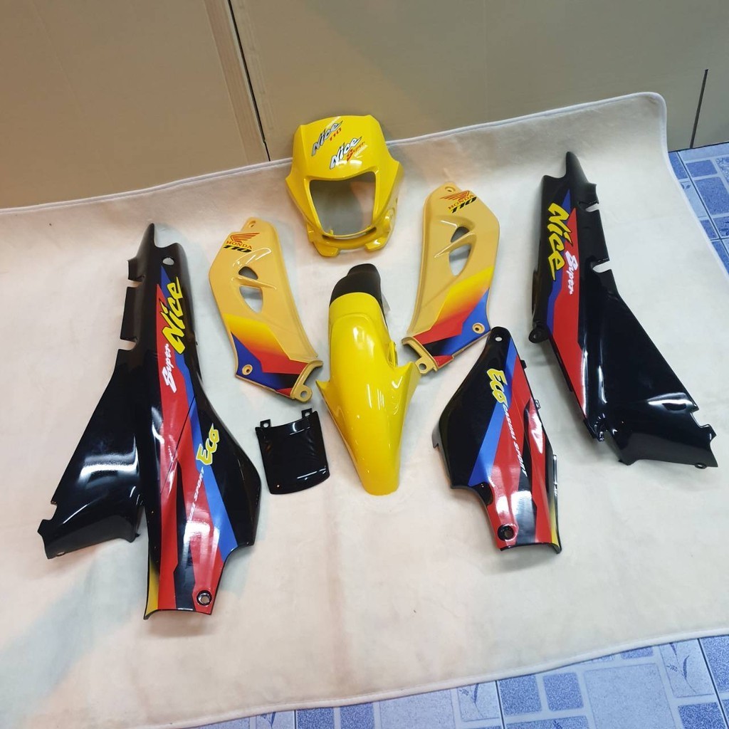 nice รุ่นแรก nice 110 ท้ายwave ชุดสีมอเตอร์ไซค์ กาบรถ เฟรมรถ แฟริ่งรถ ...