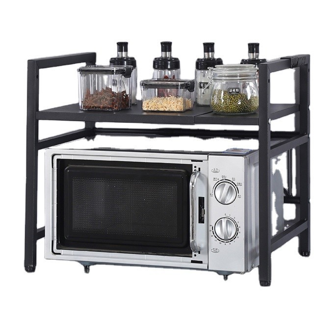 Kitchen shelf microwave single and double shelf household table top ...