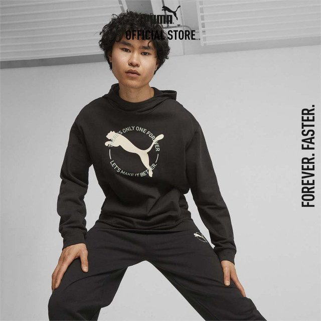 PUMA BASICS - เสื้อฮู้ดผู้ชาย Better Sportswear สีดำ - 67606401 ...