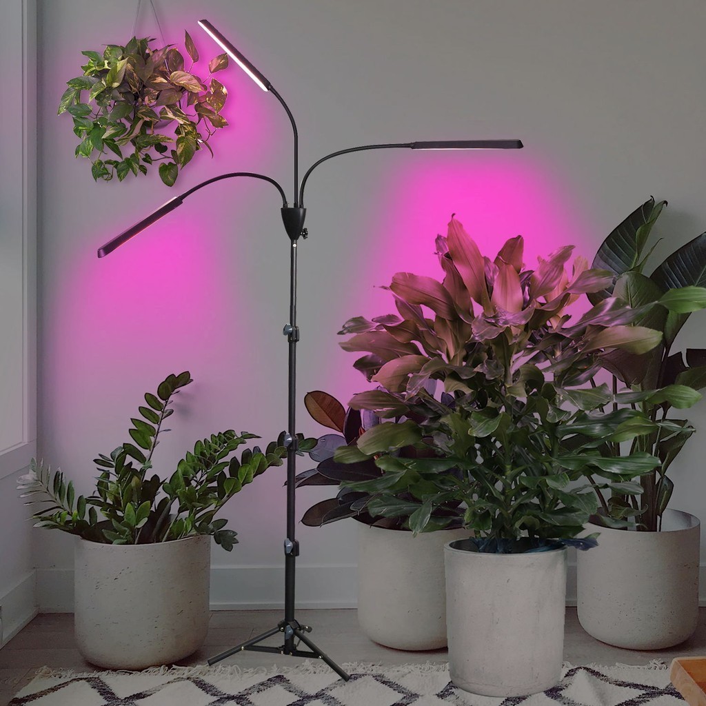 J&C 3 heads grow light full spectrum plant germination indoor plants ...