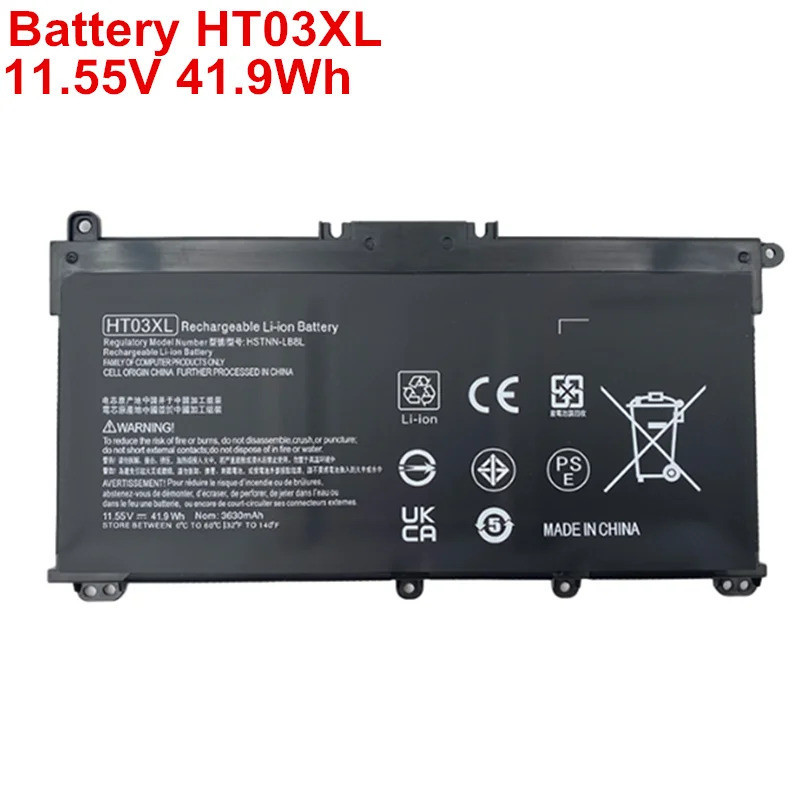 11.55โวลต์41.9WH ใหม่ในตัวแล็ปท็อปแบตเตอรี่ HT03XL สำหรับ HP P Avilion ...