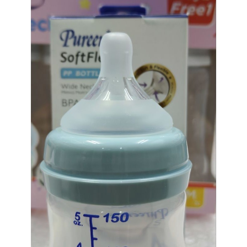 PureenขวดนมPPรุ่นsoftflex (แพ็คคู่) ขนาด4ออนซ์ | Shopee Thailand