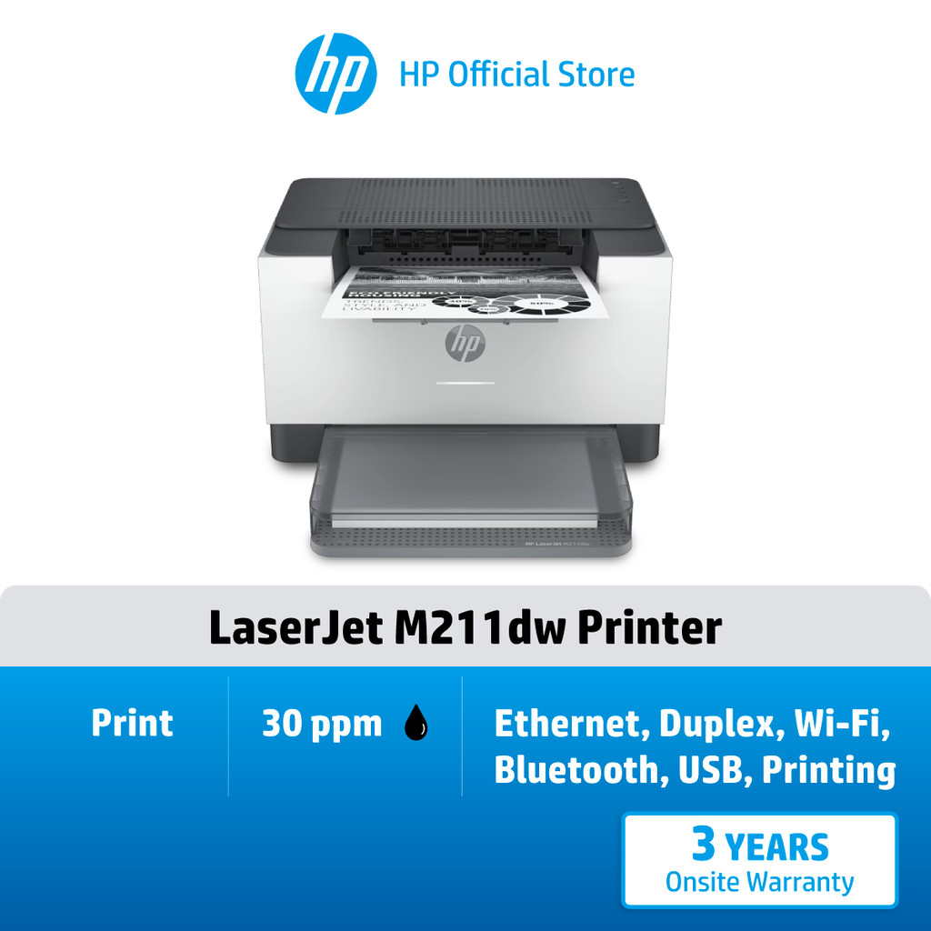 HP Printers LaserJet M211dw / M211d | เครื่องพิมพ์เลเซอร์ขาวดำ | พิมพ์ ...