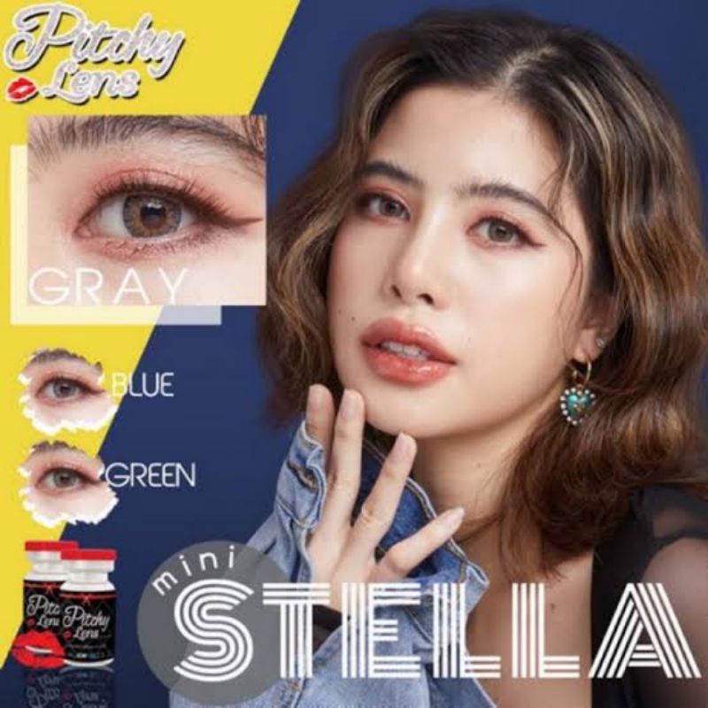 คอนแทคเลนส์ รุ่น Mini stella/Little Stella สีเทา/ตาล Gray/Brown มีค่า ...
