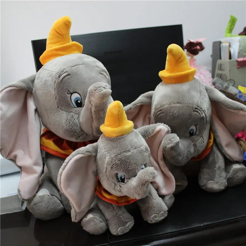 437 1piece high quality Dumbo Plush Cartoon Toys Gray flying Elephant ...