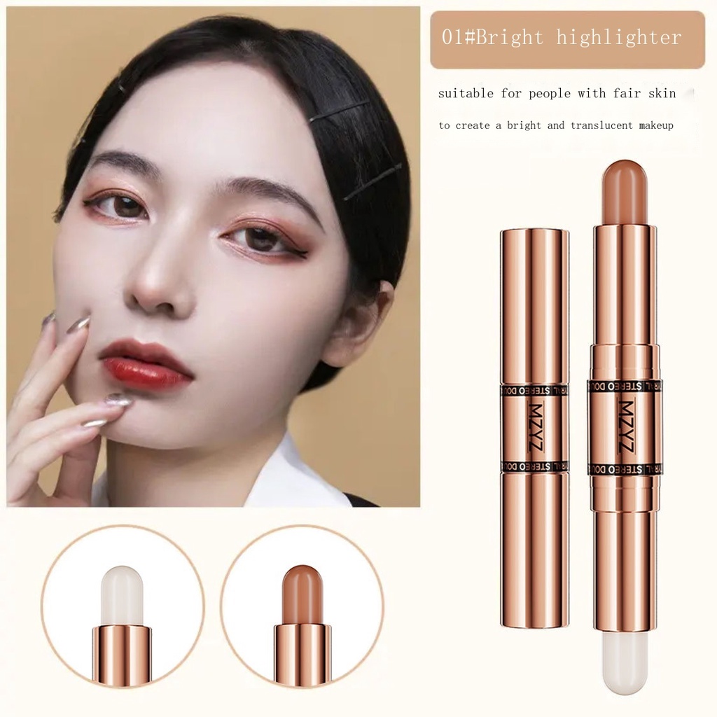 MZYZ Double-End Contouring Stickกันน้ำFacial Tear Trough Highlight ...