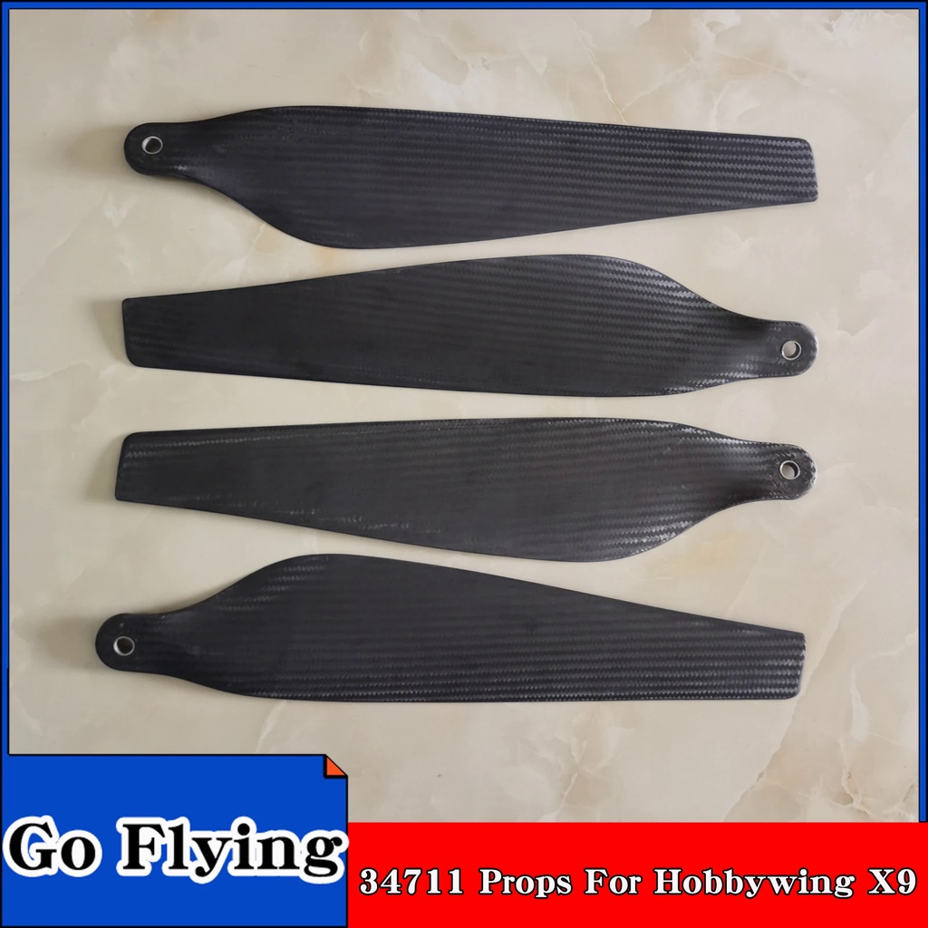 34711คาร์บอนไฟเบอร์ Props ใบพัดพับ CW CCW สำหรับ Hobbywing X9 9616ระบบ ...