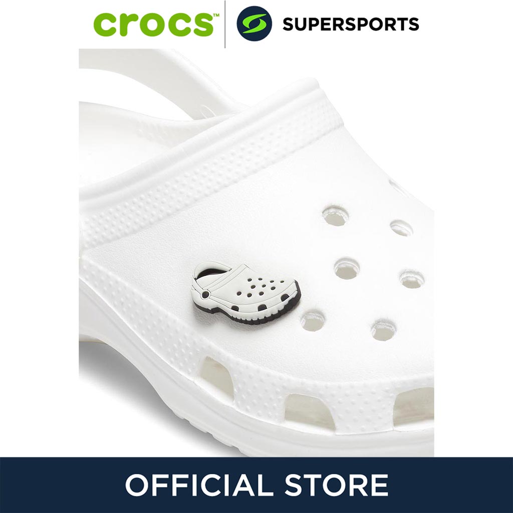 CROCS Jibbitz Crocs Classic Clog White ตัวติดรองเท้า | Shopee Thailand
