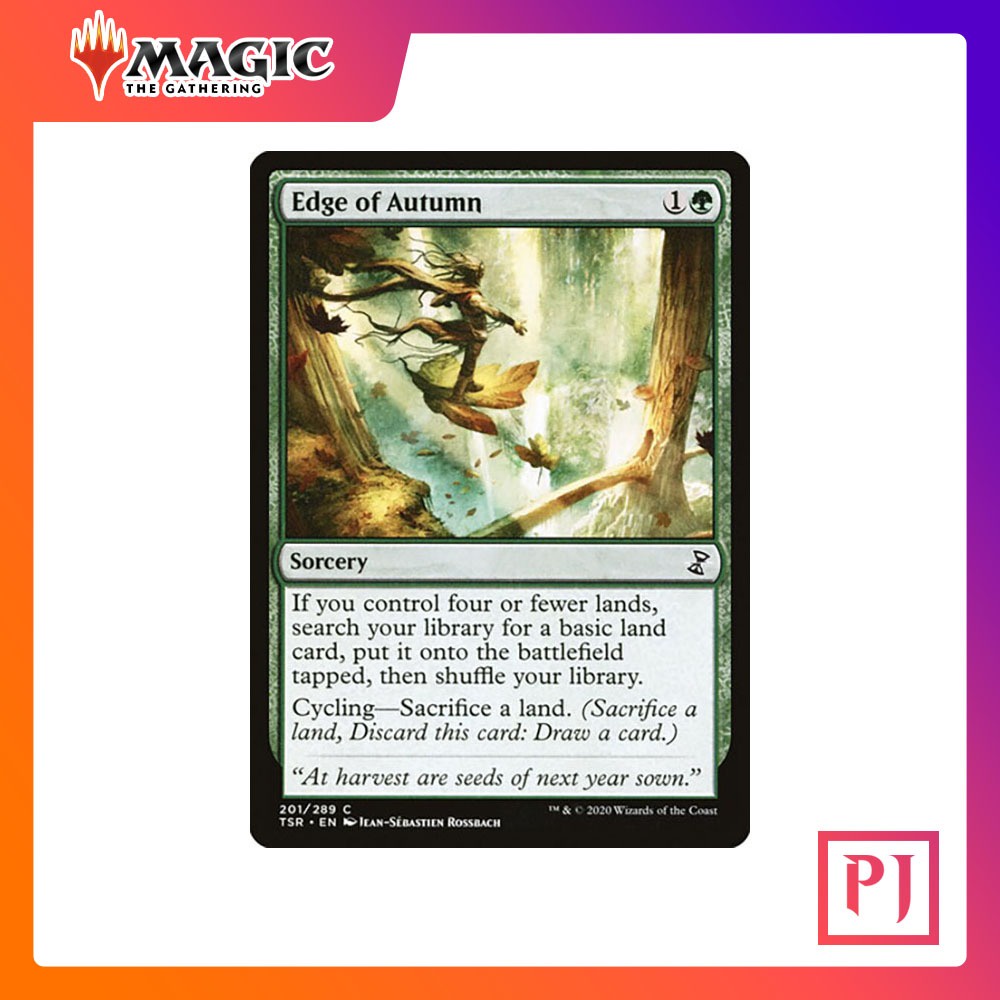 [MTG] Edge of Autumn [TSR] [GREEN] [COMMON] [NORMAL] [ENG] (การ์ดเมจิค ...