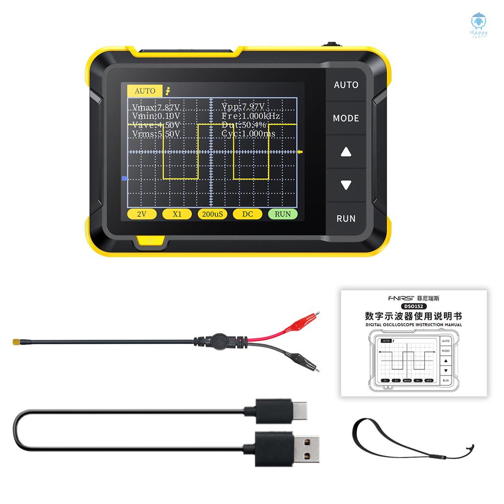 Handheld Digital Oscilloscope Portable 400V Voltage Measurement 200KHz ...
