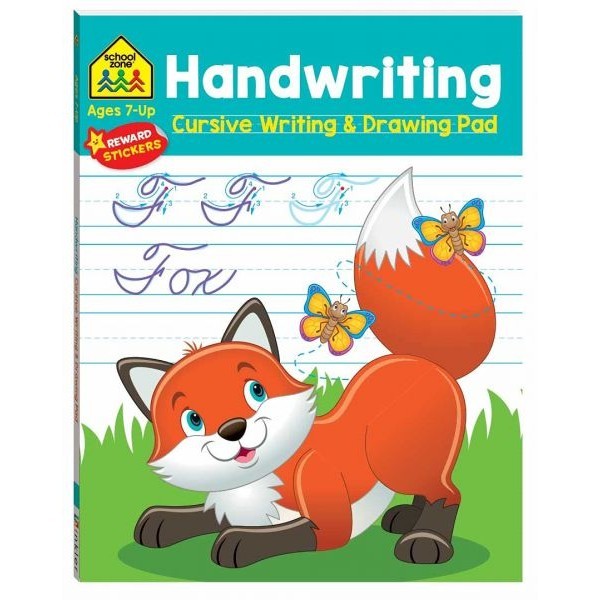 หนังสืออังกฤษใหม่ SCHOOL ZONE: HANDWRITING CURSIVE WRITING AND DRAWING ...