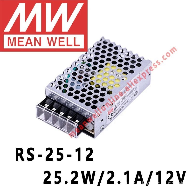 Mean Well RS-25-12 Ac/dc 25.2W/2.1A/12V แหล่งจ่ายไฟสลับเอาต์พุตเดี่ยว Meanwell ร้านค้าออนไลน์ ...