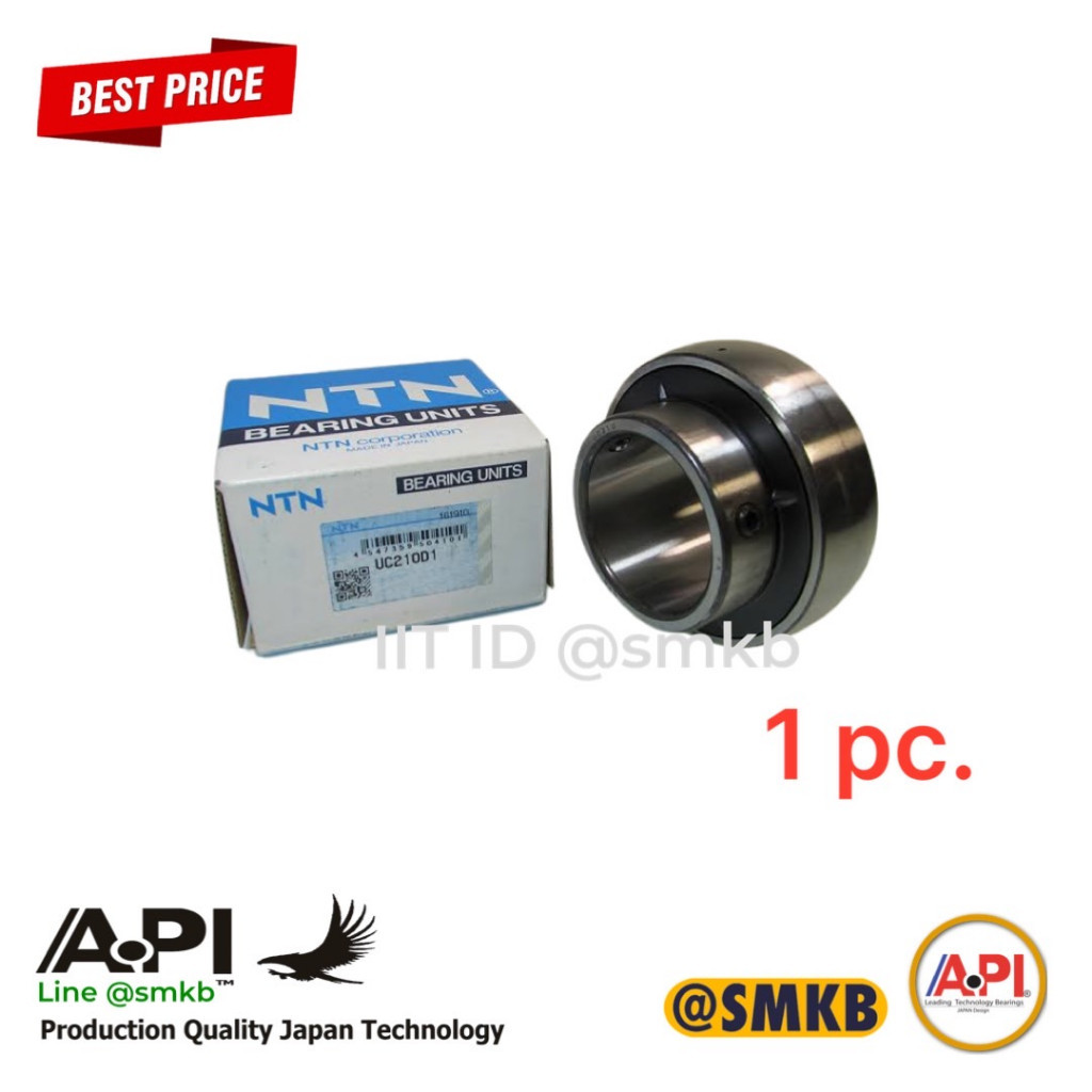 NTN Japan UC210 ตลับลูกปืนตุ๊กตา สำหรับงานอุตสาหกรรม รอบสูง Bearing Units UC 210 D1 (เพลาขนาด 50 ...