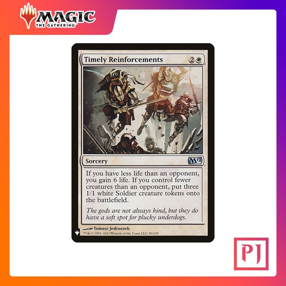 [MTG] Timely Reinforcements [MB1] [WHITE] [UNCOM] [NORMAL] [ENG] (การ์ด ...