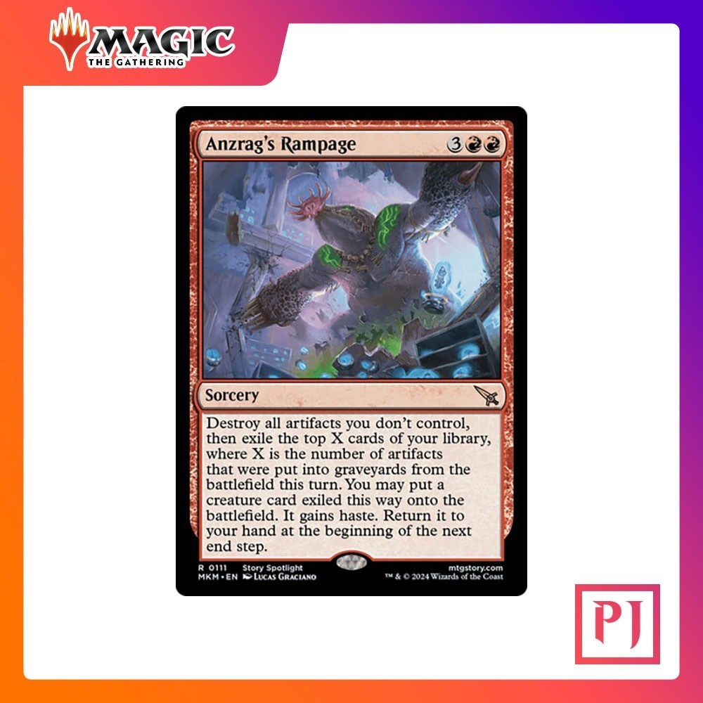 [MTG] Anzrag's Rampage [MKM] [RED] [RARE] [NORMAL] [ENG] (การ์ดเมจิค ...