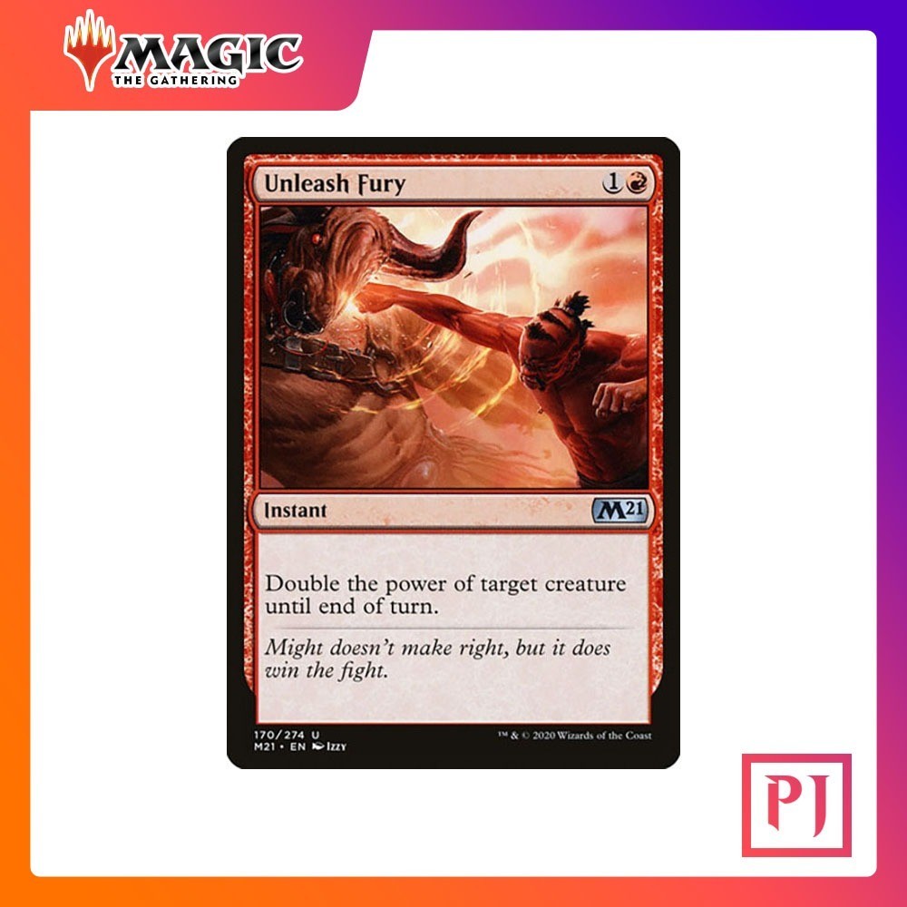 [MTG] Unleash Fury [M21] [RED] [UNCOM] [NORMAL] [ENG] (การ์ดเมจิค ...